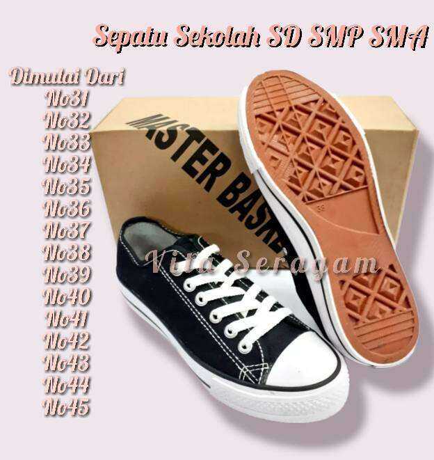 Sepatu Sekolah nb Master Basket 807 Model Warrior Hitam Putih | Lazada ...