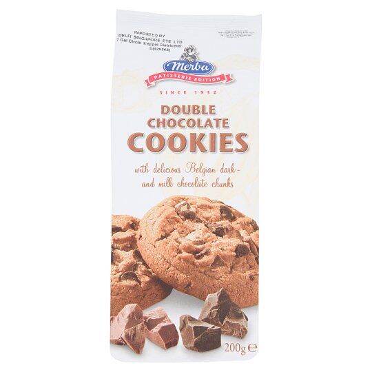 Merba Double Chocolate Cookies 200g | Lazada