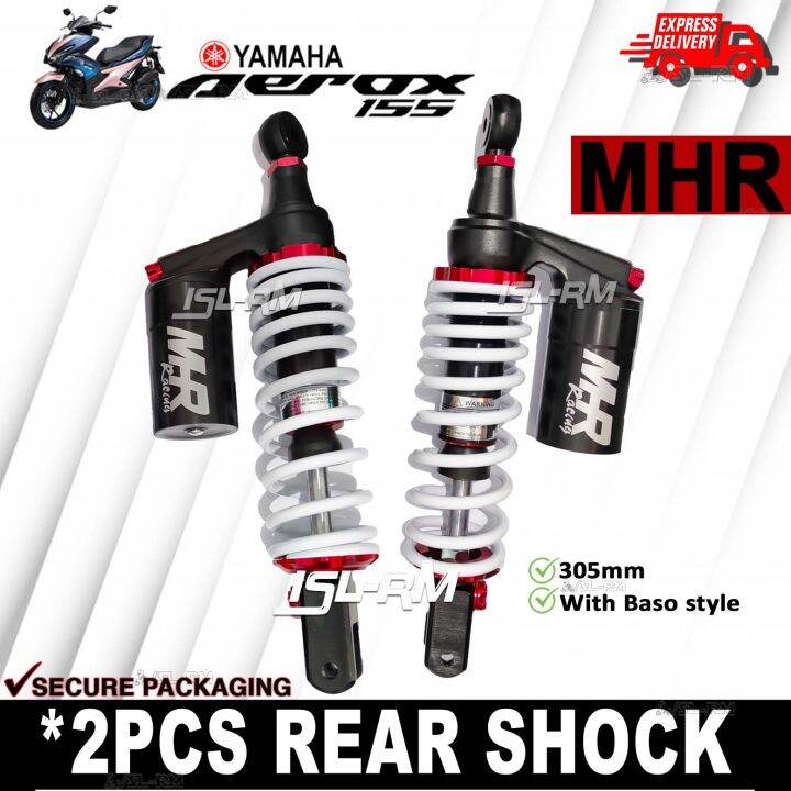 Yamaha Aerox 155 V1 and V2 / NMAX V1 and V2 Rear shock absorber 2pcs ...