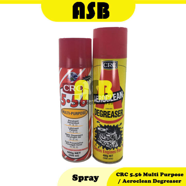 CRC 5.56 Multi Purpose / Aeroclean Degreaser Spray ( 550 ML / 500 ML ...