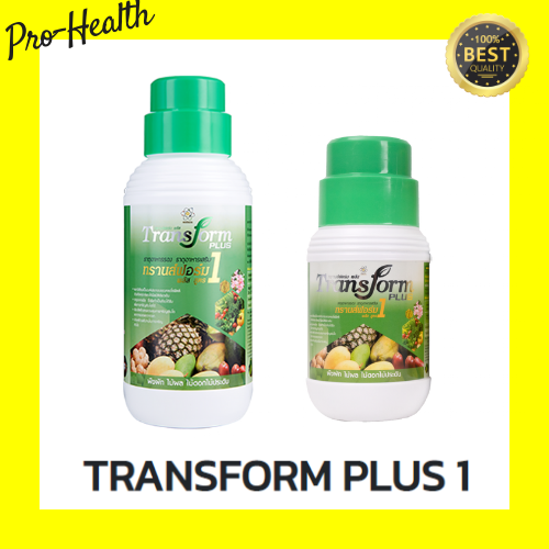 ของแท้ TRANSFORM PLUS 1 ทรานส์ฟอร์ม พลัส อาหารเสริมพืช สูตร 1 ขวดสีเขียว ขนาด 1 ลิตร/500 มล ...
