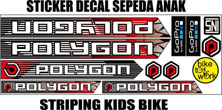 STIKER SEPEDA BIKE VARIASI ALL DECAL STIKER SEPEDA ANAK | Lazada Indonesia