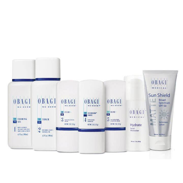 Obagi Nu-Derm Fx System [7pcs] | Anti-Aging Skin Care System | Obagi ...