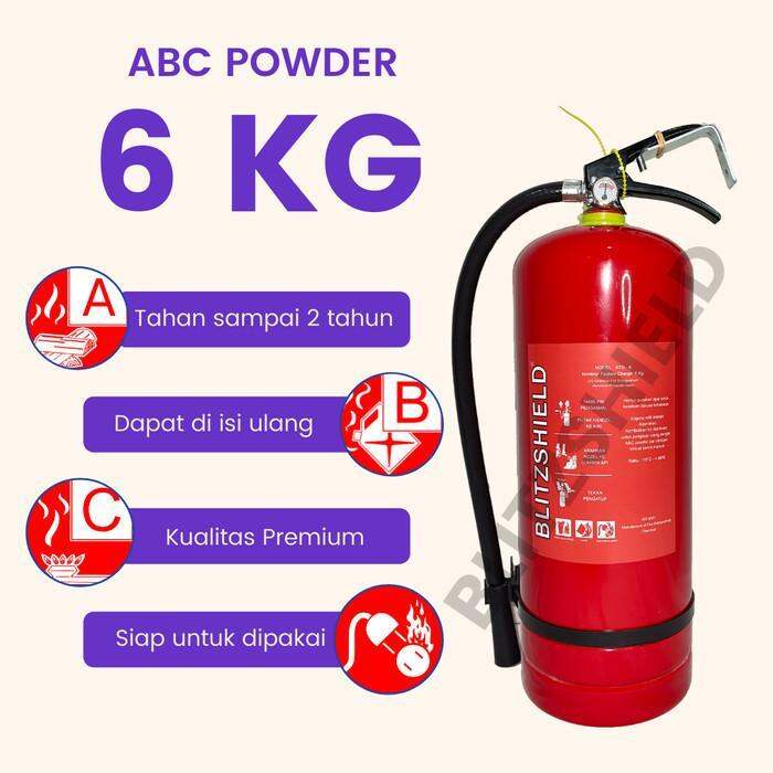 APAR 6 KG ABC DRY POWDER / ALAT PEMADAM API RINGAN / FIRE EXTINGUISHER ...