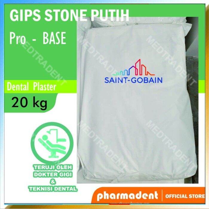 Gips Stone Putih Moldano Saint Gobain USA Pro Base 20 kg | Lazada Indonesia