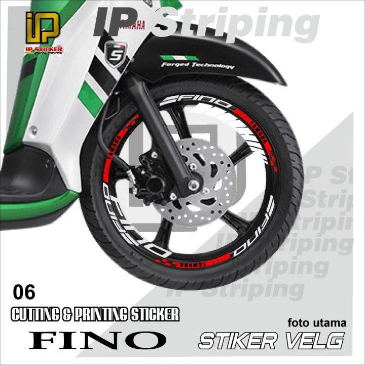FINO sticker velg FINO motor YAMAHA motor sticker velg variasi Racing ...