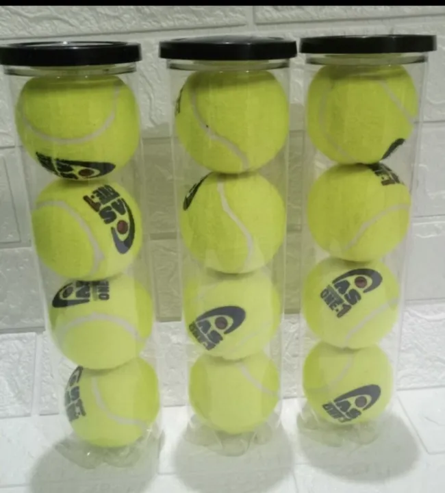 Bola Tenis lapangan As One isi 4 +Tabung ORIGINAL | Lazada Indonesia