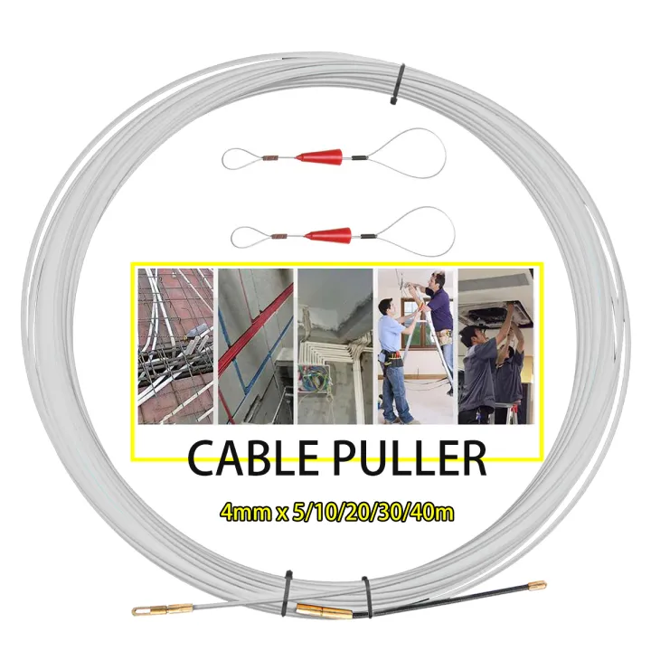 4mm 5m-40m Black High Quality Electrical Fish Cable Wire Wheel Puller ...