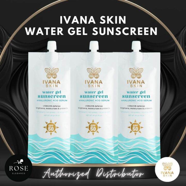 (ON HAND) IVANA SKIN WATER GEL SUNSCREEN WITH SPF 50 | Lazada PH