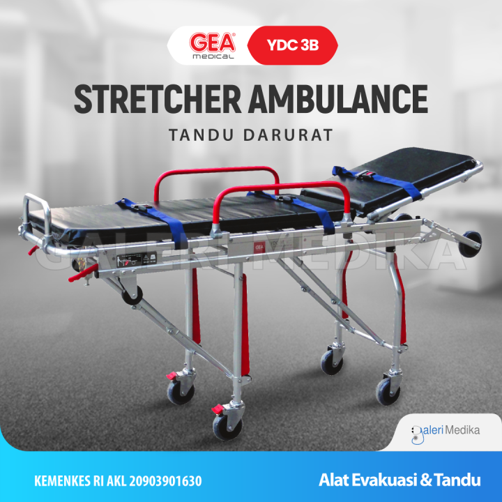 GEA YDC-3B Stretcher Ambulance / Tandu Ambulan / Emergency Stretcher | Lazada Indonesia