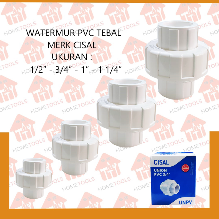 Watermur PVC Merk CISAL Varian Ukuran 1/2" - 3/4" - 1" - 1 1/4 TEBAL ...
