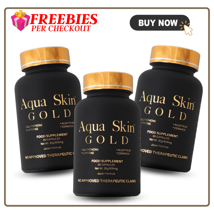 Aqua Skin Gluta Gold Bundl Glowing Reduce Glutathione Caps Gluta ...