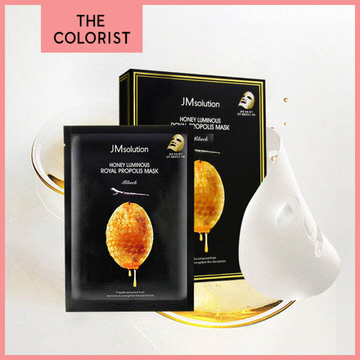 JMsolution Honey Luminous Royal Propolis Facial Mask (Black Edition ...