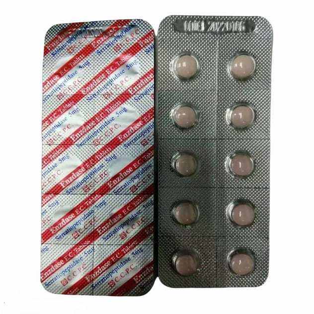 ENZDASE E.C. TABLETS SERRATIOPEPTIDASE 5MG 10'S [EXP: 12/2023] | Lazada