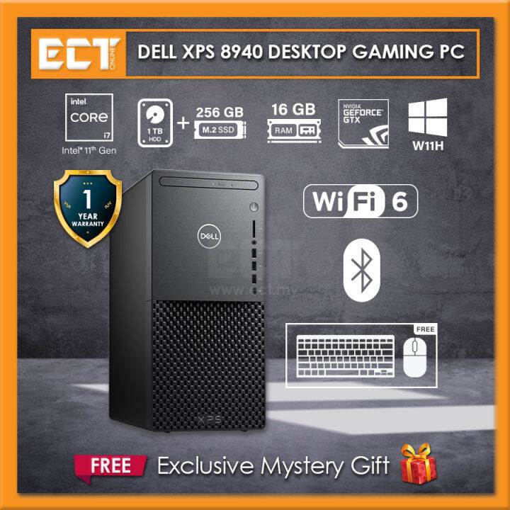 Dell XPS 8940 Desktop Gaming PC (i7-11700 4.90Ghz,1TB+256GB SSD,16GB ...