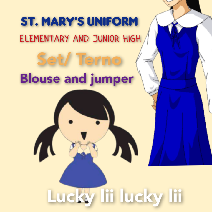 1LUCKY LII'S ST. MARYS' DAILY UNIFORM// MARIAN SCHOOL UNIFORM FOR GIRLS ...