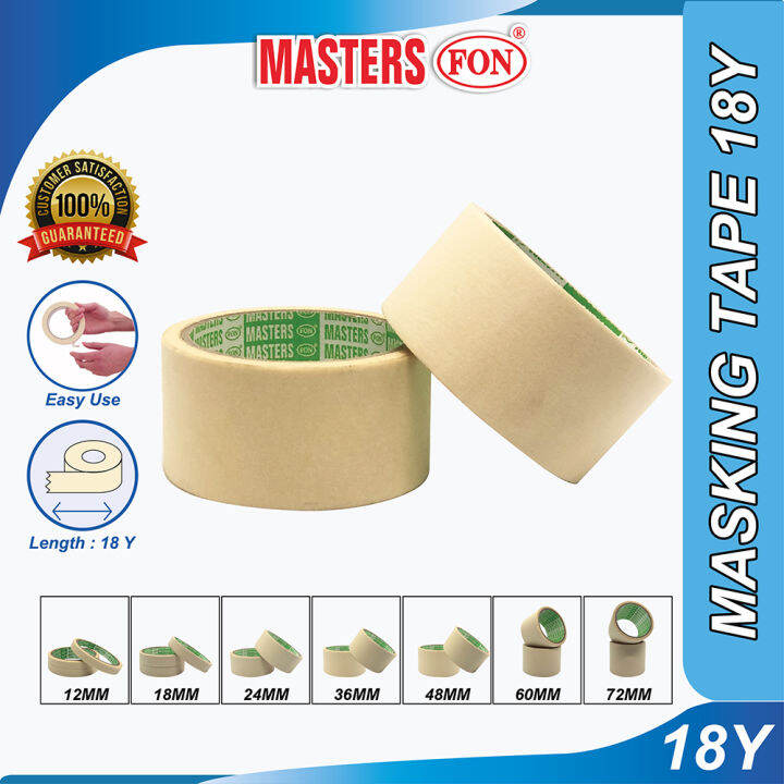 Masters Masking Tape x 18 Yard 100% Length Guaranteed | Lazada
