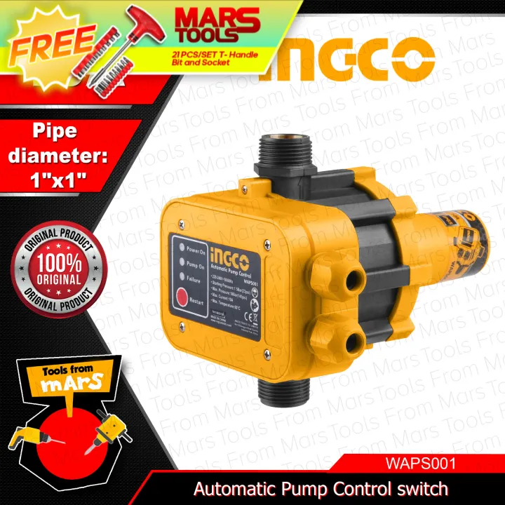 INGCO Automatic Pump Control Switch WAPS001 •TOOLS FROM MARS• IPT | Lazada PH