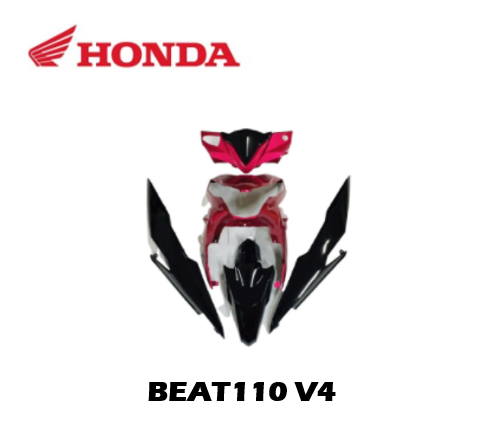 (100% ORIGINAL) HONDA BEAT V4 COVER SET ASSY COVERSET COVER SHOOT SHOT SUIT BEAT110 FI NEW BEAT ...