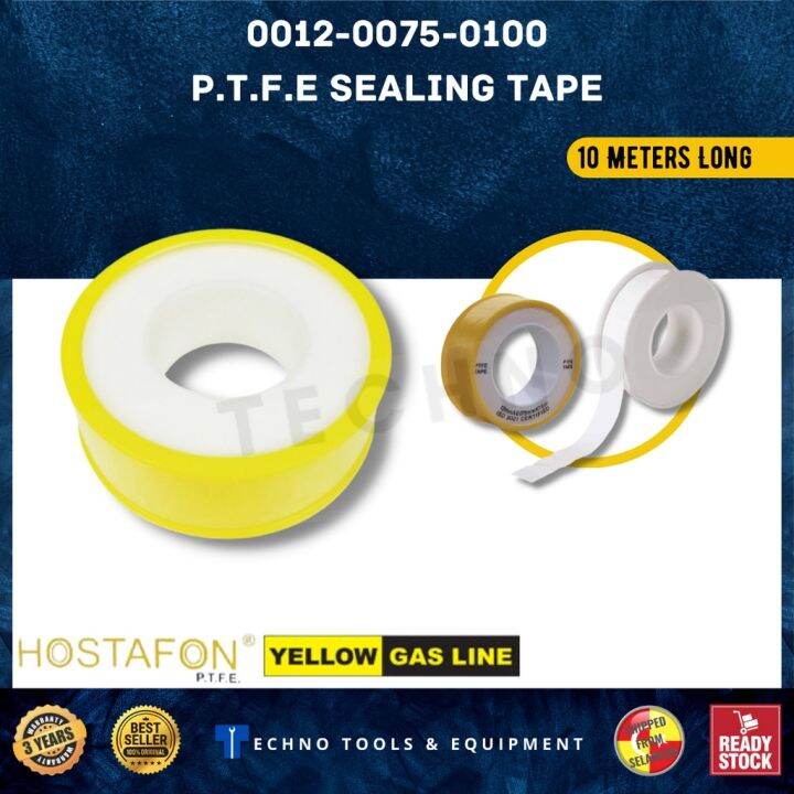 12MM x 0.075MM PTFE THREAD SEAL TAPE / WATER PIPE WHITE P.T.F.E. SEAL ...