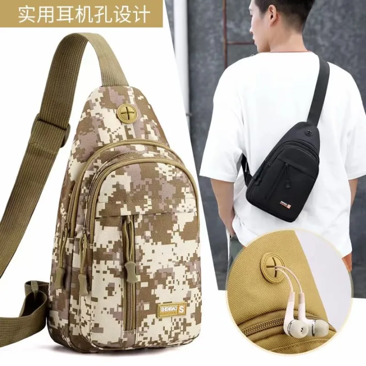 Korean Mens Trend Fashion Belt & Side Body Bag Shoulder Chest Bags ...