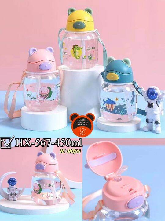 BOTOL MINUM ANAK SEKOLAH DENGAN TALI SELEMPANG/ BOTOL MINUM GEMOY BEAR ...