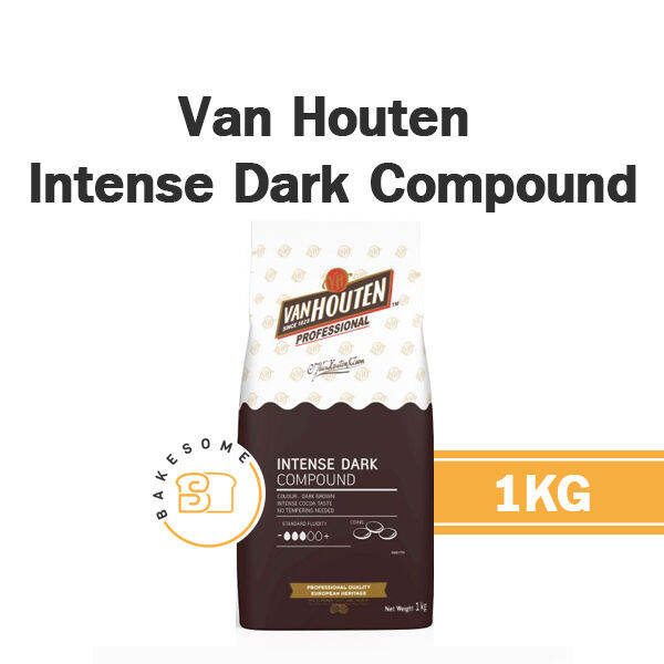 [[มาเท่าไรก็หมด]] Van Houten Intense Dark Chocolate Compound Coin 1KG ...