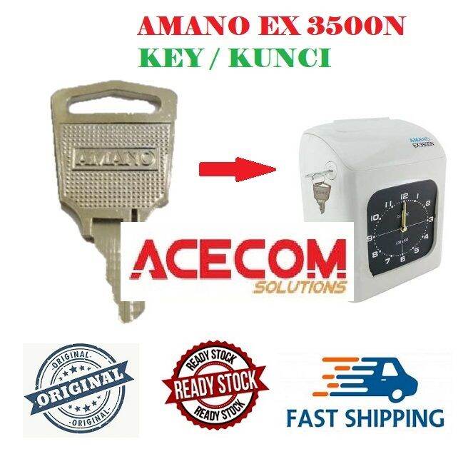 Original Amano EX3500N EX3500 BX6200 BX6400 Time Recorder Time Clock ...