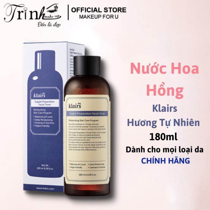 Nước Hoa Hồng Klair Hương Tự Nhiên Toner Klairs Supple Preparation ...