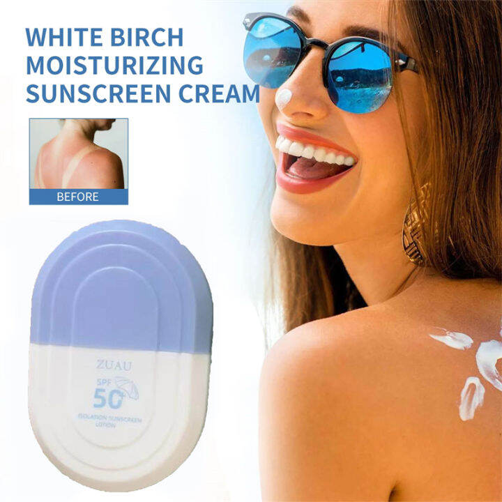 ZUAU Sunscreen Lotion Skin Brightening Sunscreen SPF50PA+ for Face and ...