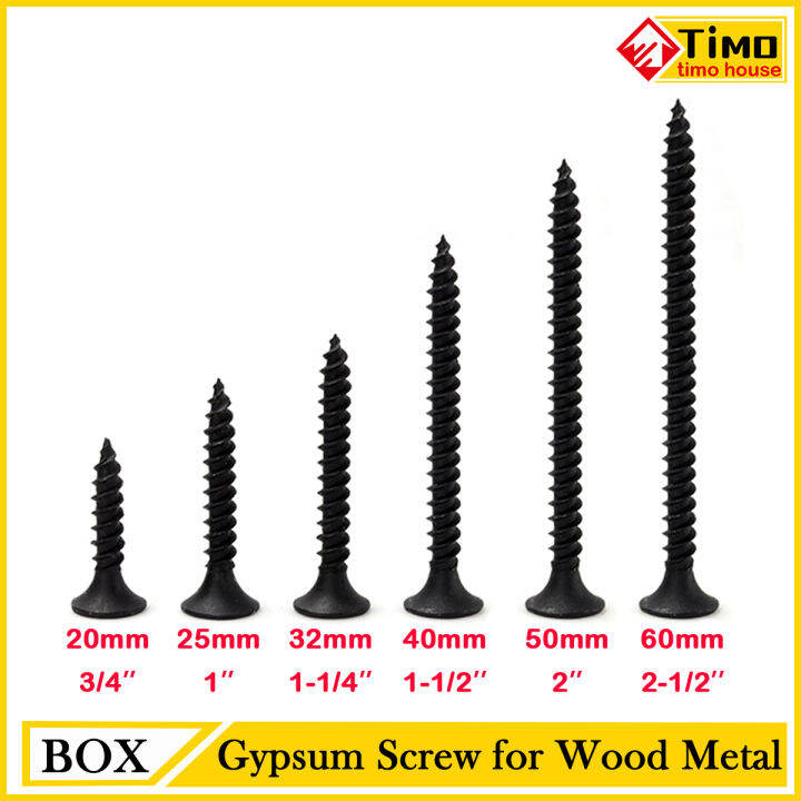 (per box) Gypsum board Drywall Black Screw gymsum screw wood for ...