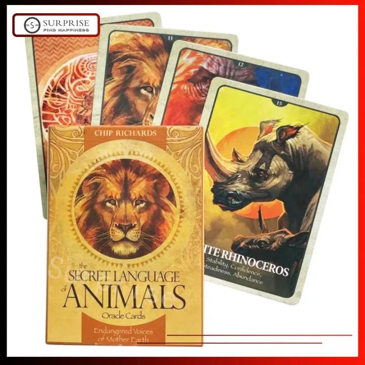 New English Card Game The Secret Language of Animals Oracle Cards ...