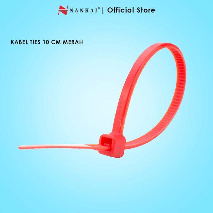 Kabel Ties 10cm Merah 3 Pak (1 Pak isi 100) Nankai | Lazada Indonesia