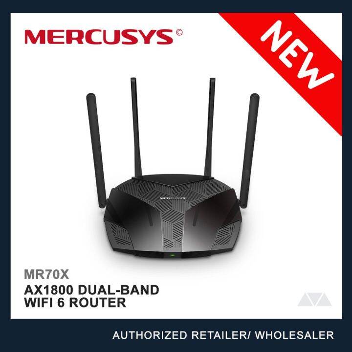 Mercusys MR70X | AX1800 Dual-Band WiFi 6 Router [Powered by TP-Link ...