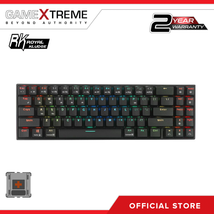 Royal Kludge RK71 Tri Mode RGB 71 Keys Hot Swappable Mechanical ...