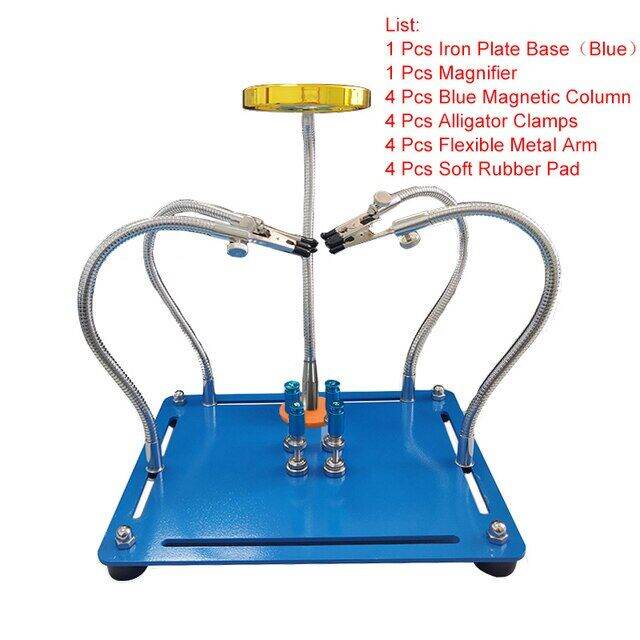 Soldering Work Station Magnetic PCB Board Holder Helping Hand Flexible ...