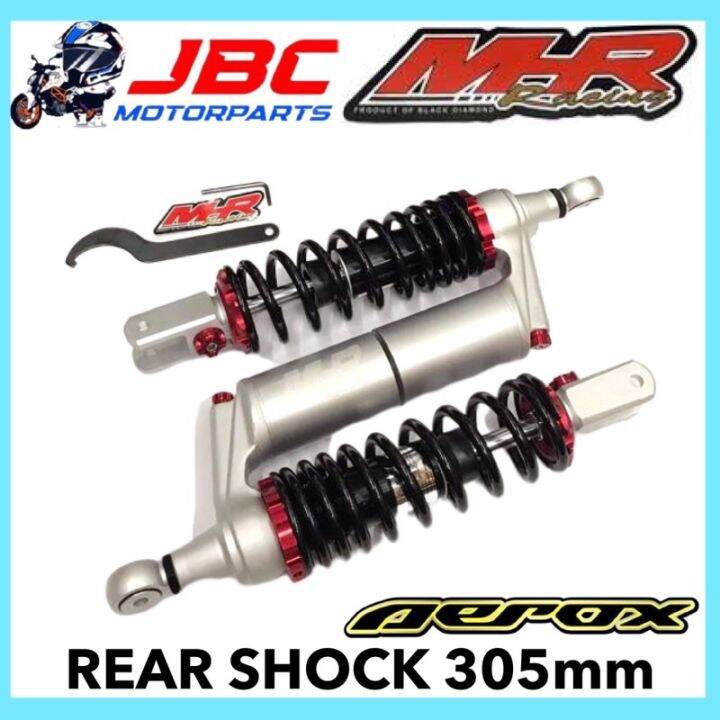 MHR Racing Motorcycle Rear Shock with Tank 305mm Aerox Aerox155 | Lazada PH