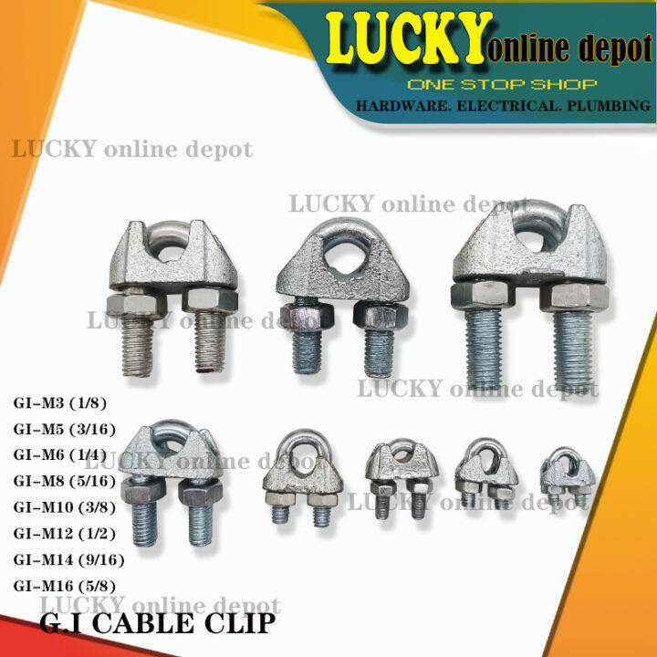 G.I WIRE ROPE CABLE CLIP 3-16MM | Lazada PH