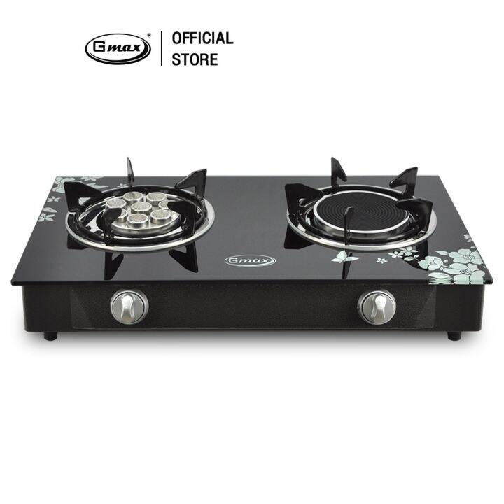 เตาแก๊ส Gmax เตาแก๊สหน้ากระจก เตาแก๊ส 2 หัว เตาแก๊สตั้งโต๊ะ รุ่น GL-702-Series ทำความสะอาดง่าย ...