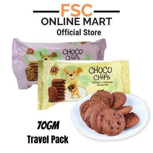 [FSC] Lee Biscuit Choco Chips (Choco/BlackCurrant) 70gm - Small Pack ...