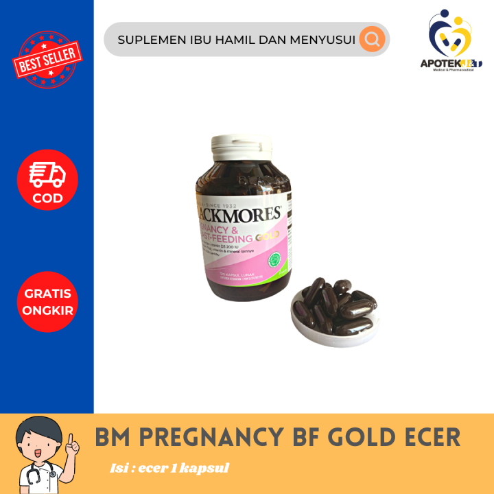 [ECER 1 KAPSUL] BLACKMORES PREGNANCY BREAST FEEDING GOLD / ORIGINAL 100 ...