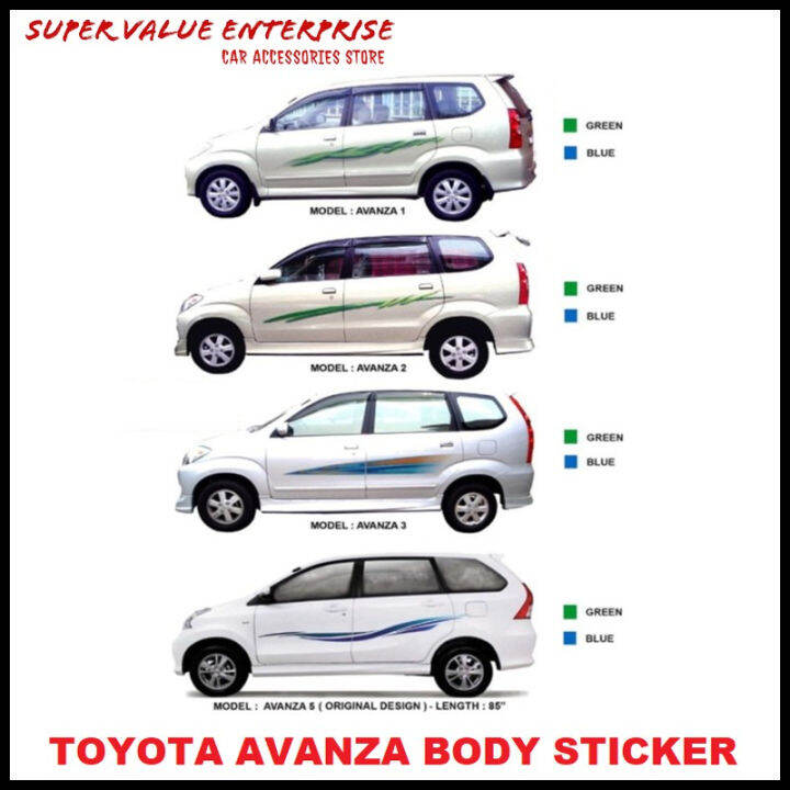 Toyota Avanza Body Sticker/Side Body Lining | Lazada