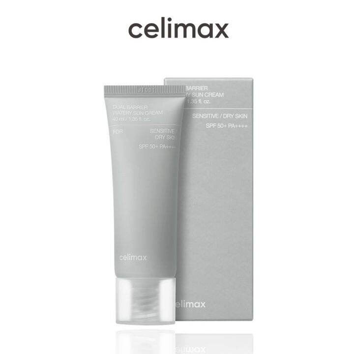 Celimax Dual Barrier Watery Sun Cream 40ml เซลลีแมกซ์ ครีมกันแดดเนื้อบางเบา กันน้ำ เติมความชุ่ม ...