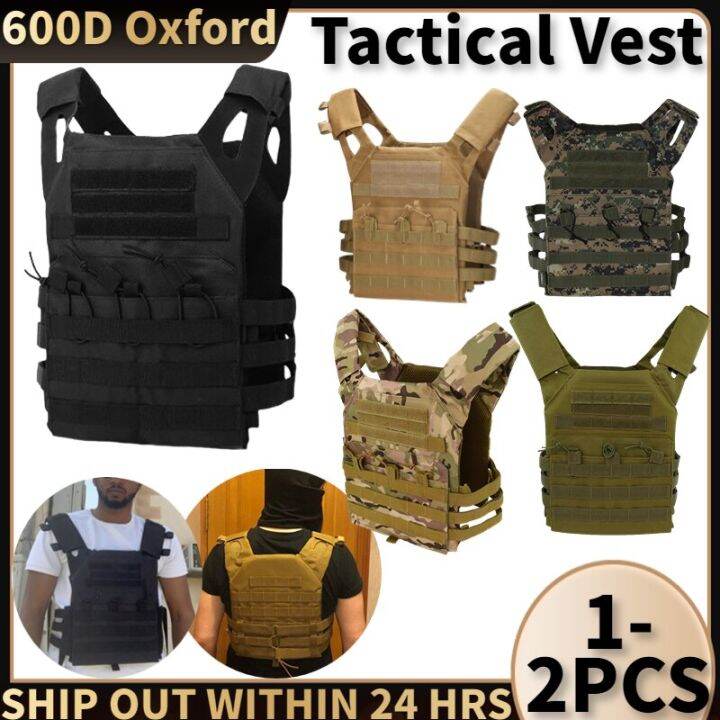 Molle Magazine Airsoft Tactical Vest Training Body Armor Combat Camo ...