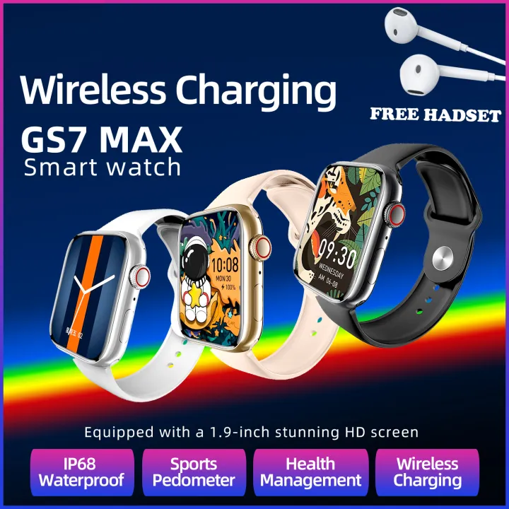 Original Smart Watch GS7 MAX 2022 Waterproof Smartwatch Play Music Fitness Tracker Heart Rate ...