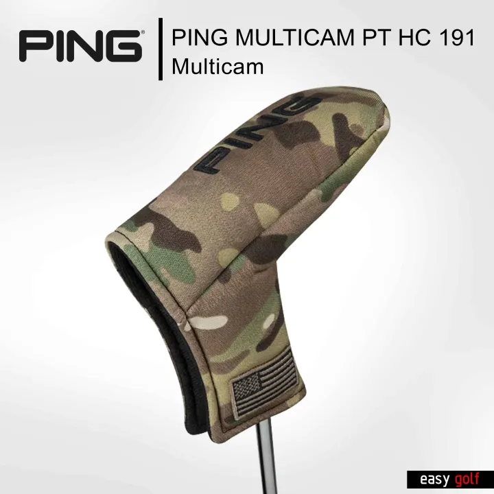 PING HEAD MULTICAM BLADE PUTTER COVER 191 PING HEAD COVER 191 ปลอกหัวไม้กอล์ฟ ปลอกหุ้มหัวไม้ ...