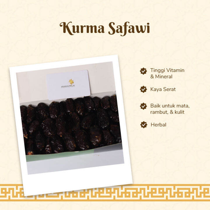 Arabian Palm - KURMA SAFAWI Manis Lembut Premium Khas Timur Tengah ...