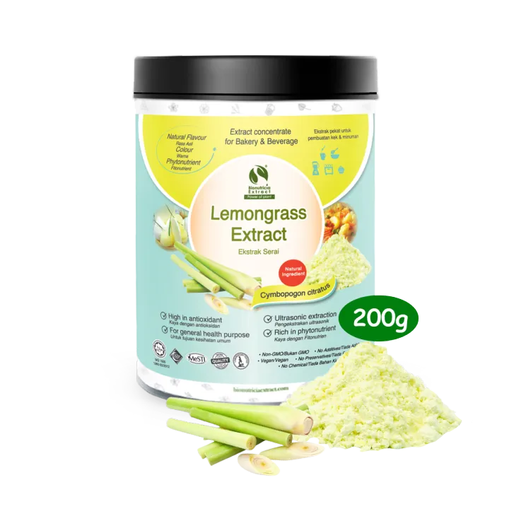 Lemongrass (Cymbopogon citratus) Standardized Extract Powder, Fresh ...