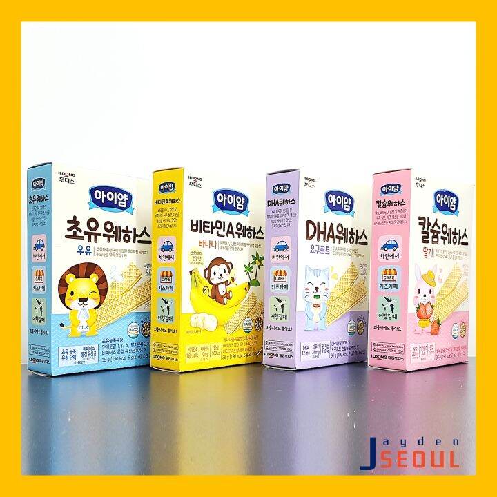 [ILDONG] Calcium Wafer (Strawberry, Milk, Yogurt, Banana) | Lazada ...