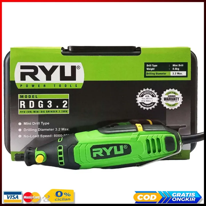 RYU RDG 3.2 Mini die grinder set tuner gerinda bor mini RYU RDG3.2 | Lazada Indonesia